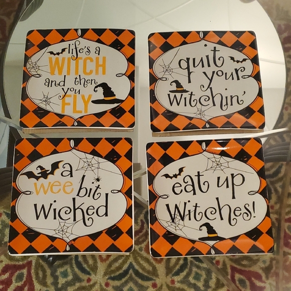 Pier 1 | Holiday | Vintage Pier One Halloween Themed Plates | Poshmark